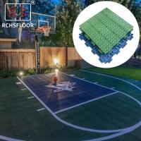 China Outdoor Pickleball Court Sports Tiles 32% Shock Absorption 34x34cm Slip Resistant PP Flooring for sale