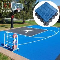 China PP Outdoor Sports Flooring Tiles 34x34x1.81cm with 32% Shock Absorption for Pickleball Courts for sale