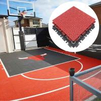 China Anti Slip PP Interlocking Sports Flooring Tiles 34x34x1.8cm with 32% Shock Absorption for Multi-Sport Courts for sale