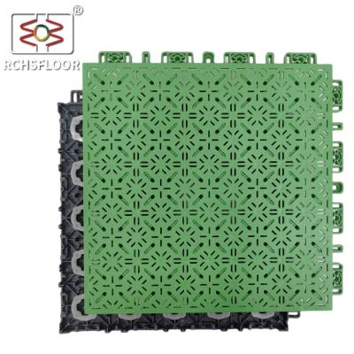 China 34x34x1.8cm Multi Sport Interlocking Tiles - 600g Lightweight Outdoor Flooring with 32% Shock Absorption for sale