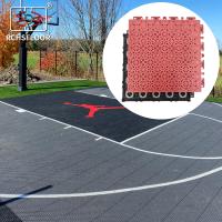 China PP Outdoor Multi Sport Interlocking Tiles 34x34x1.8cm Backyard Court Flooring for sale