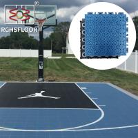 China 600g Interlocking Sport Floor Tiles 1.8cm Thick with 32% Shock Absorption for Outdoor Courts for sale