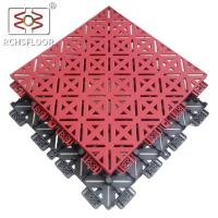 China 1.61cm Thick Polypropylene Basketball Court Tiles - 30.48x30.48cm Interlocking Sports Flooring for sale