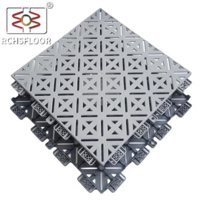 China CE RoSH Certified Basketball Court Tiles 30.48x30.48x1.61cm Interlocking Sports Flooring for sale