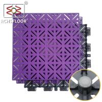 China Interlocking Basketball Court Tiles 1.61cm Thickness 30.48x30.48cm Anti-Slip Surface CE RoSH Certified for sale