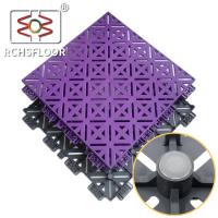 China 1.61cm Thick 295g Polypropylene Interlocking Sports Court Tiles for Basketball and Multi-Sport Applications for sale