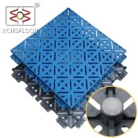 China 1.61cm Thick Interlocking Basketball Court Tiles - 30.48×30.48cm PP Polypropylene Athletic Flooring for sale
