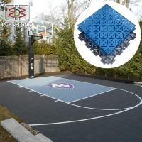 China PP Interlocking Sports Court Tiles 30.48x30.48x1.61cm Basketball Flooring with CE RoHS Certification for sale