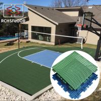 China CE RoSH Certified PP Interlocking Sports Flooring Tiles 34×34×1.81cm for Basketball Courts for sale