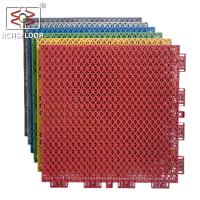 China 34x34cm Interlocking PP Sports Floor Tiles - 315g Each, CE & RoHS Certified for Basketball & Badminton Courts for sale