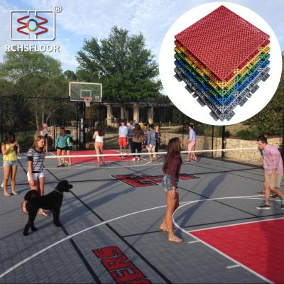 China 34×34×1.81cm PP Interlocking Sports Flooring Tiles - 315g per Piece with CE & RoHS Certification for sale