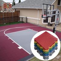 China PP Interlocking Sports Court Tiles 34x34x1.81cm 315g per Piece for Basketball Volleyball Multi-Sport Flooring for sale