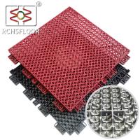 China RCHS DB 34×34×1.81cm Interlocking Basketball Court Tiles - 315g Polyurethane Multi-Sport Flooring for sale