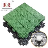 China T-RGS 340x340mm Interlocking Sports Flooring Tiles - 414g Weight with 10-Year Warranty for Outdoor Courts for sale
