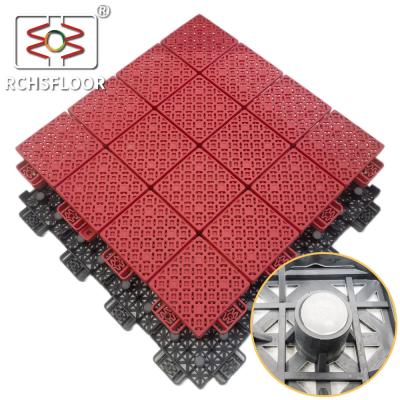 China CE Certified PP Interlocking Court Tiles 340x340x18.1mm for Outdoor Basketball & Multi-Sport Flooring for sale
