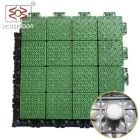 China Red Polypropylene Interlocking Basketball Court Tiles 30.48cm x 30.48cm 295g Carton Pack for sale