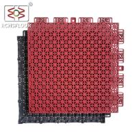 China PP Polypropylene Backyard Court Tiles 25x25x1.27cm Slip Resistant Interlocking Sports Flooring for sale
