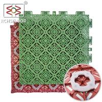 China RCHS S200 Polypropylene Interlocking Sports Court Tiles 304.8mm x 304.8mm x 14.9mm with 8-Year Warranty for sale
