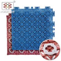 China S200 Interlocking Sports Court Tiles 304.8mm × 304.8mm × 14.9mm 280g per Piece for Basketball Tennis Volleyball for sale