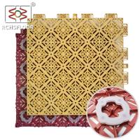 China 14.9mm Thick Interlocking Sports Flooring Tiles 304.8mm Size with 8-Year Warranty for Basketball Tennis Courts for sale