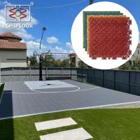China S200 PP Interlocking Court Tiles 304.8mm × 304.8mm × 14.9mm for Basketball, Tennis & Multi-Sport Flooring for sale