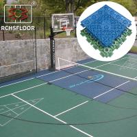 China S200 Interlocking Sports Floor Tiles 280g PP Material 304.8mm Size for Basketball Tennis Volleyball Courts for sale