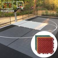 China Rongcheng Huasu S200 14.9mm Polypropylene Interlocking Sports Court Tiles 304.8mm x 304.8mm with 8-Year Warranty for sale