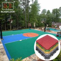China RCHS S600 18mm Polypropylene Interlocking Sport Floor Tiles 340x340mm for Basketball Tennis Volleyball Courts for sale