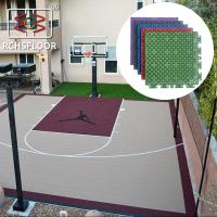 China Interlocking Outdoor Basketball Court Tiles 30.48x30.48x1.61cm Waterproof Polypropylene Sports Flooring for sale