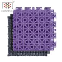 China PP Polypropylene Backyard Court Tiles 25x25cm 1.27cm Thick Interlocking Outdoor Basketball Flooring for sale