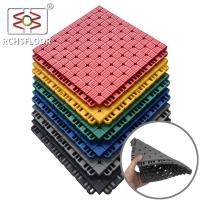 China TPE Modular Sport Tiles 250x250x16mm Interlocking Basketball Court Flooring for sale