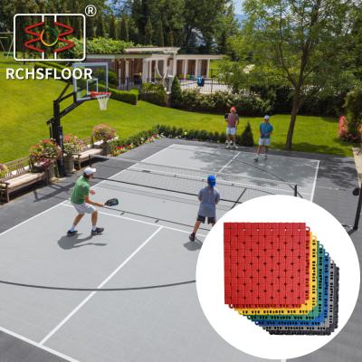 China TPE Modular Sport Tiles 250x250x16mm Outdoor Basketball Court Flooring HES for sale