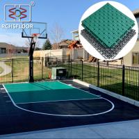 China TPE Modular Sport Tiles 250x250x16mm Outdoor Interlocking Flooring for Basketball Court for sale