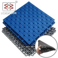 China TPE Modular Sport Tiles 410g Basketball Court Flooring 250x250x16mm for Backyard for sale