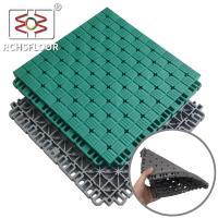 China TPE Outdoor Basketball Court Tiles 250×250×16mm with 10-Year Warranty & Custom LOGO Options for sale
