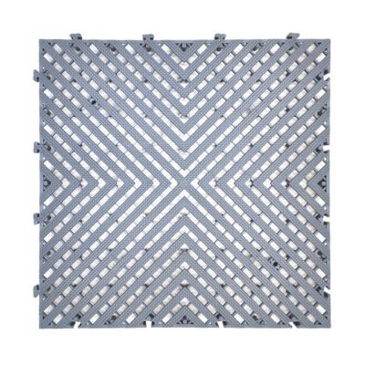 China PVC Vented Garage Floor Tiles 400x400x20mm PP Interlocking Tiles - 440g Weight, CE & RoSH Certified for sale