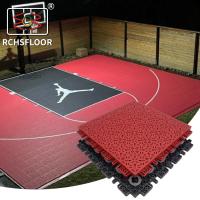China RCHS Outdoor Interlocking Sports Floor Tiles 340x340mm Pickleball Basketball Court Mat for sale
