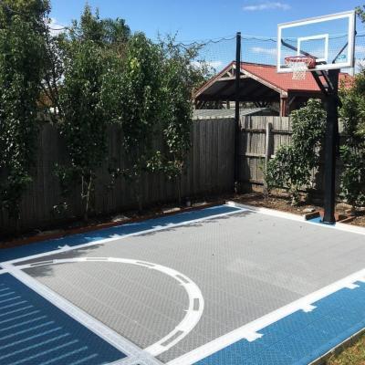 China PP Modular Interlocking Sport Court Tiles 340x340mm Outdoor Basketball Volleyball Flooring for sale