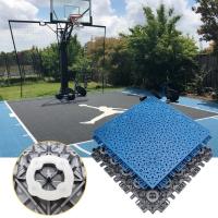 China RCHSFloor S600 PVC Modular Sport Court Flooring Tiles 340x340x18mm for Basketball Badminton for sale