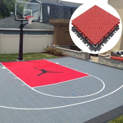 China RCHSFloor S600 Interlocking Sports Court Tiles 340x340x18mm PP Outdoor Multi-Sport Flooring for sale