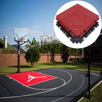 China Interlocking PP Plastic Sports Floor Tiles 250x250mm Outdoor Basketball Court Flooring for sale