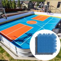 China RCHSFloor FIBA 3X3 Certified Interlocking Sports Court Tiles 250x250x16mm TPE Pickleball Basketball for sale