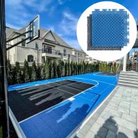 China Interlocking Sport Court Flooring Tiles 250x250x16mm PP Outdoor Basketball Tiles for sale