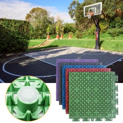 China RCHSFloor FIBA 3X3 Certified Interlocking Sports Court Tiles 250x250x16mm TPE for sale