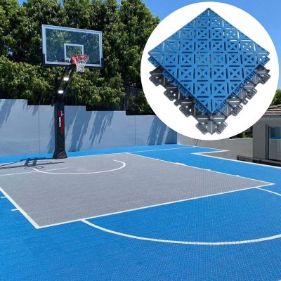 China RCHSFloor FIBA 3X3 Certified PP Interlocking Basketball Court Tiles 304.8x304.8x16.1mm Outdoor for sale