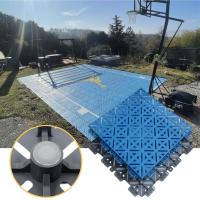 China Modular Outdoor Sports Tiles Basketball Court Flooring 340x340mm PP Interlocking DIY for sale