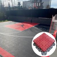 China RCHSFloor FIBA 3X3 Certified Interlocking Basketball Court Tiles 304.8x304.8x16.1mm for sale