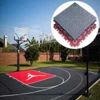 China Interlocking PP PVC Vinyl Multi Sport Court Floor Tiles 340x340x18mm Outdoor Basketball for sale