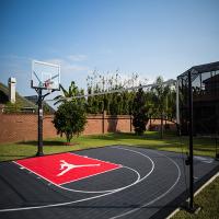 China Outdoor Multi Sport Interlocking Tiles PVC PP Vinyl Basketball Court Floor 340x340mm for sale
