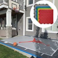 China Interlocking PP PVC Sports Half Court Flooring Tile for Basketball 340x340x18mm for sale